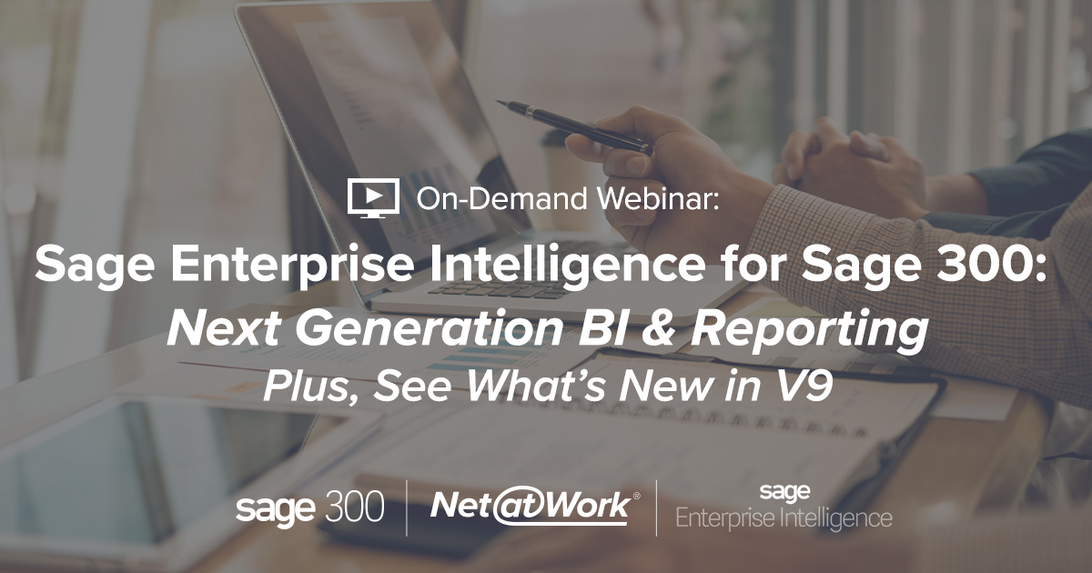 What's New in Sage Enterprise Intelligence (SEI) version 9 for Sage 300 ...