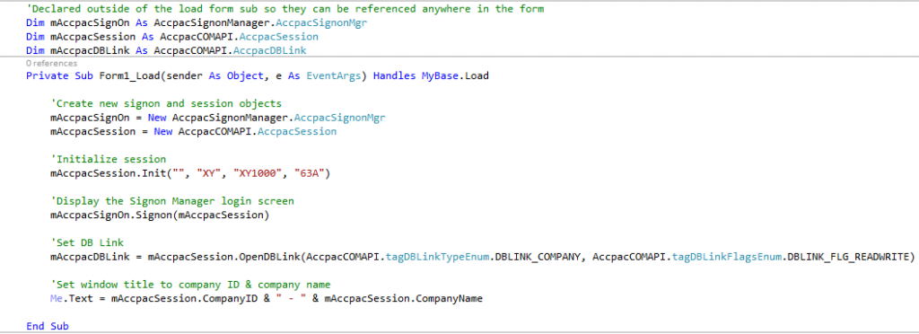 The Basics of Connecting to Sage 300 Using the API