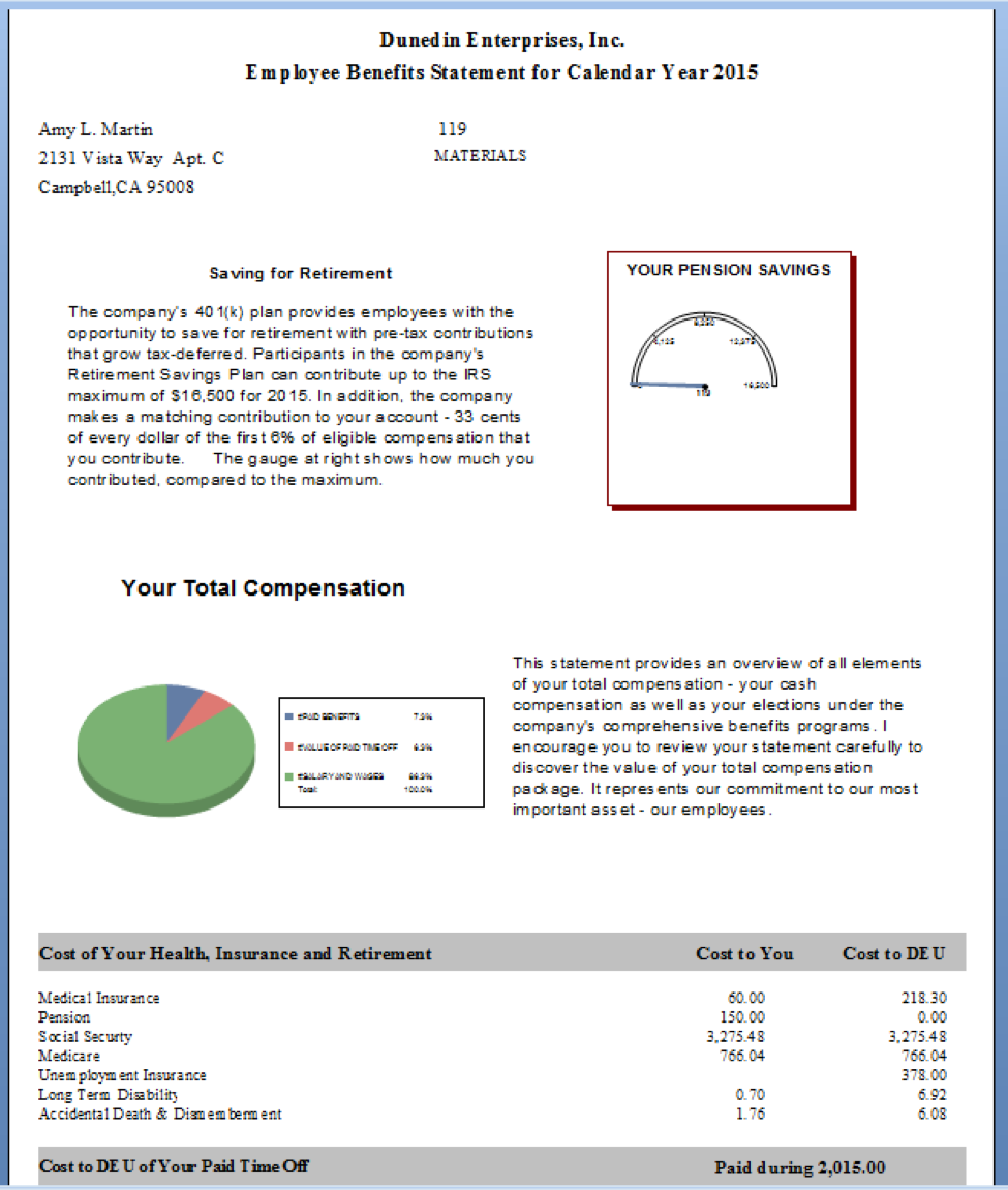 Total Compensation Statements Encourage Employee Engagement
