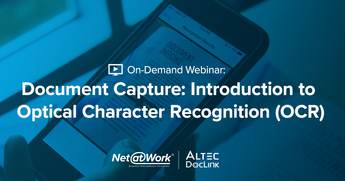 Document Capture - Introduction to Optical Character Recognition (OCR)