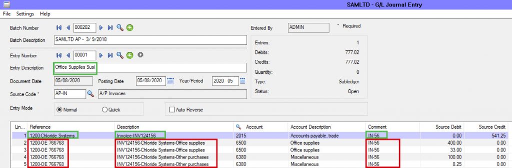 Make Improvements to the Sage 300 General Ledger (GL) Transaction Listing