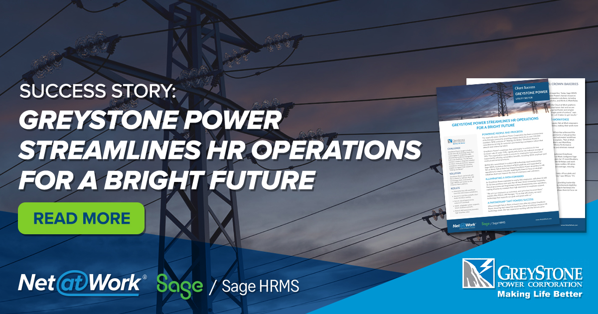 Sage HRMS - Cloud Hosting - Greystone Power Corporation