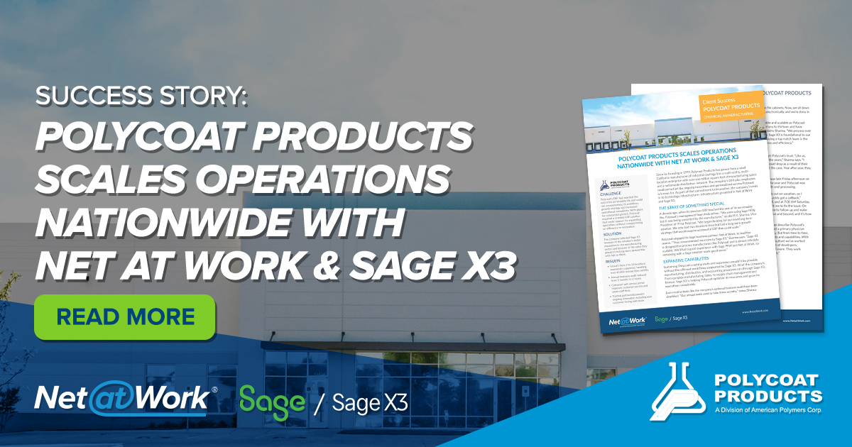 Sage X3 - ERP for Chemical Manufacturers - Polycoat Case Study
