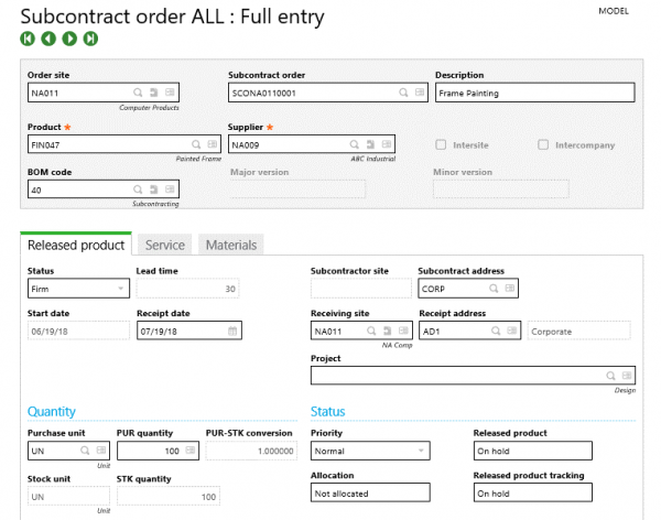 Sage X3 Tips & Tricks: Subcontract Orders Without a Work Order