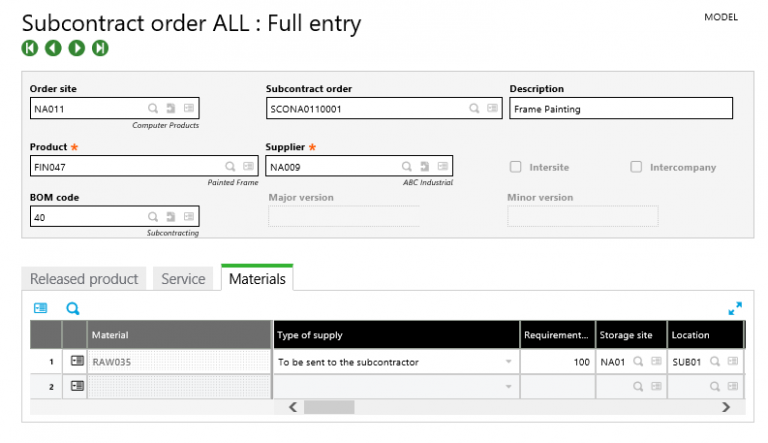 Sage X3 Tips & Tricks: Subcontract Orders Without a Work Order
