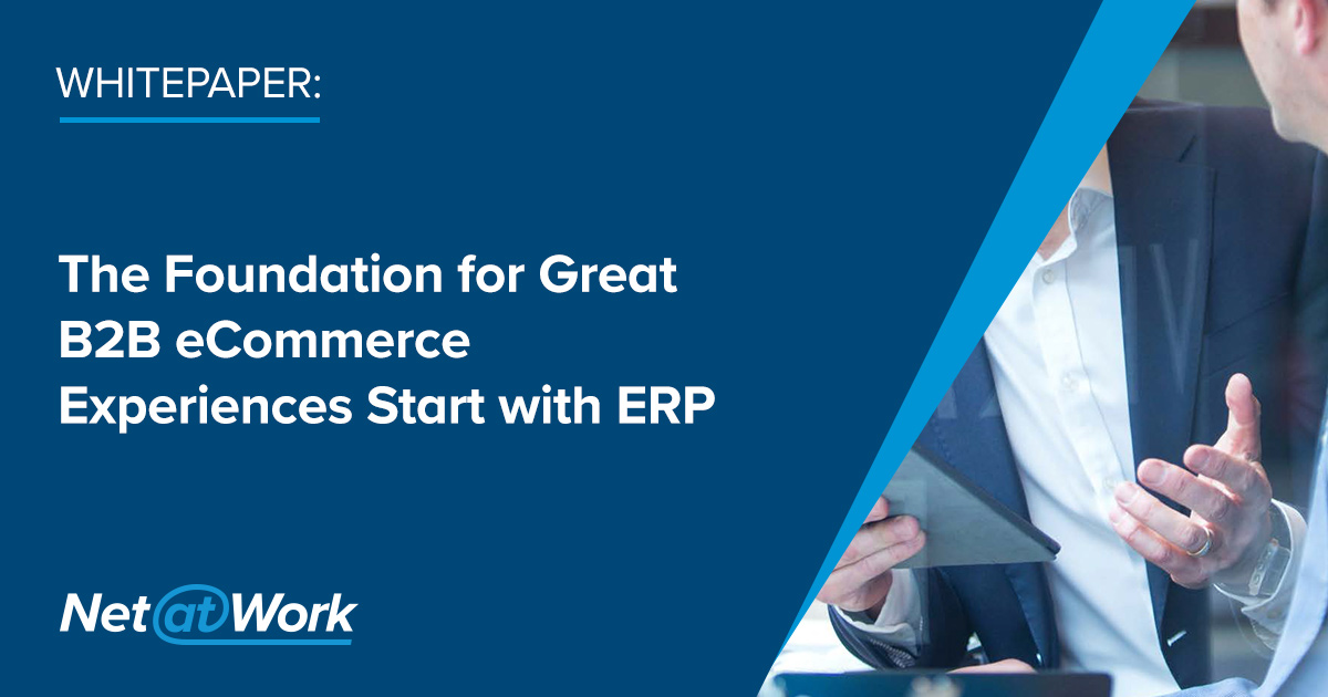 The Foundation for Great B2B eCommerce Experiences Start with ERP