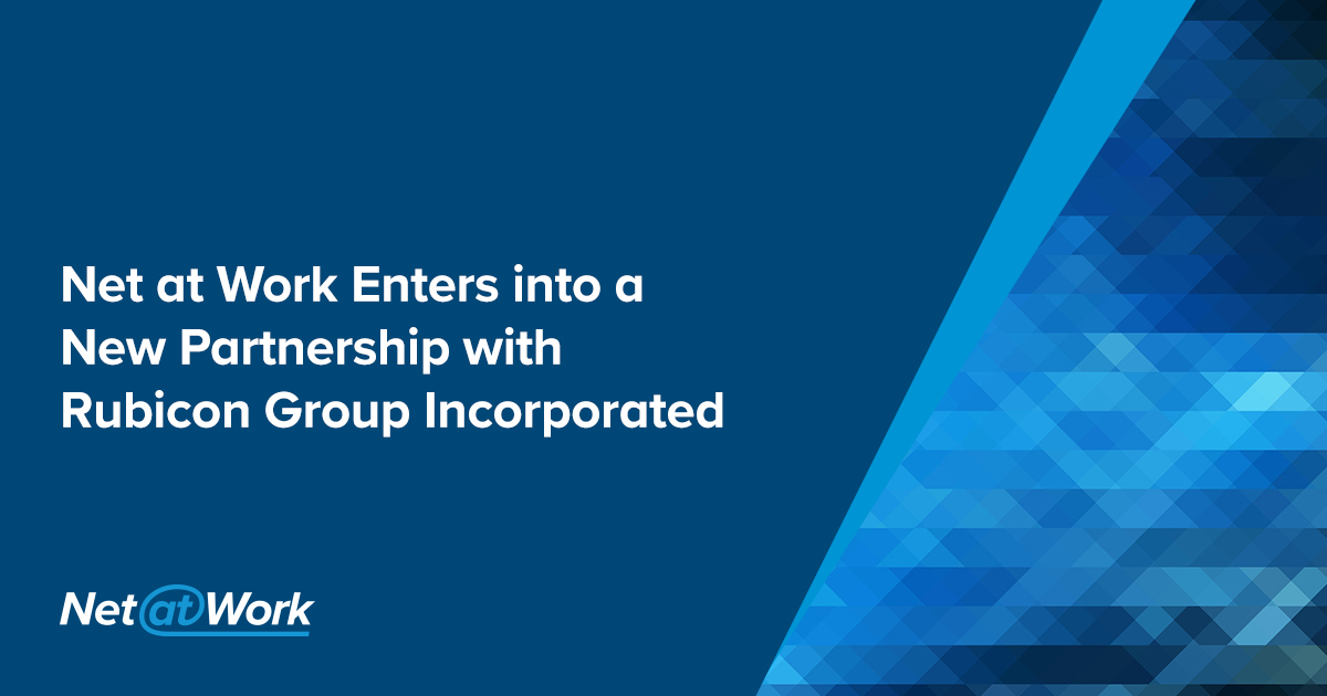 Net at Work Enters into a New Partnership with Rubicon Group Incorporated