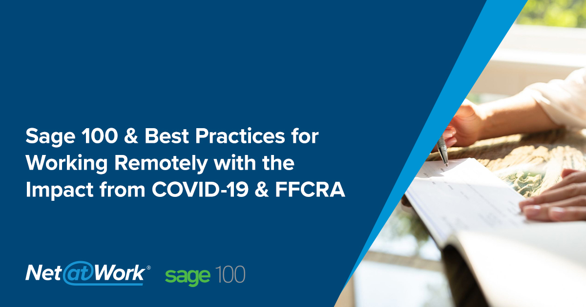 Working Remotely in MIP with the Impact of COVID-19 & Planning for FFCRA