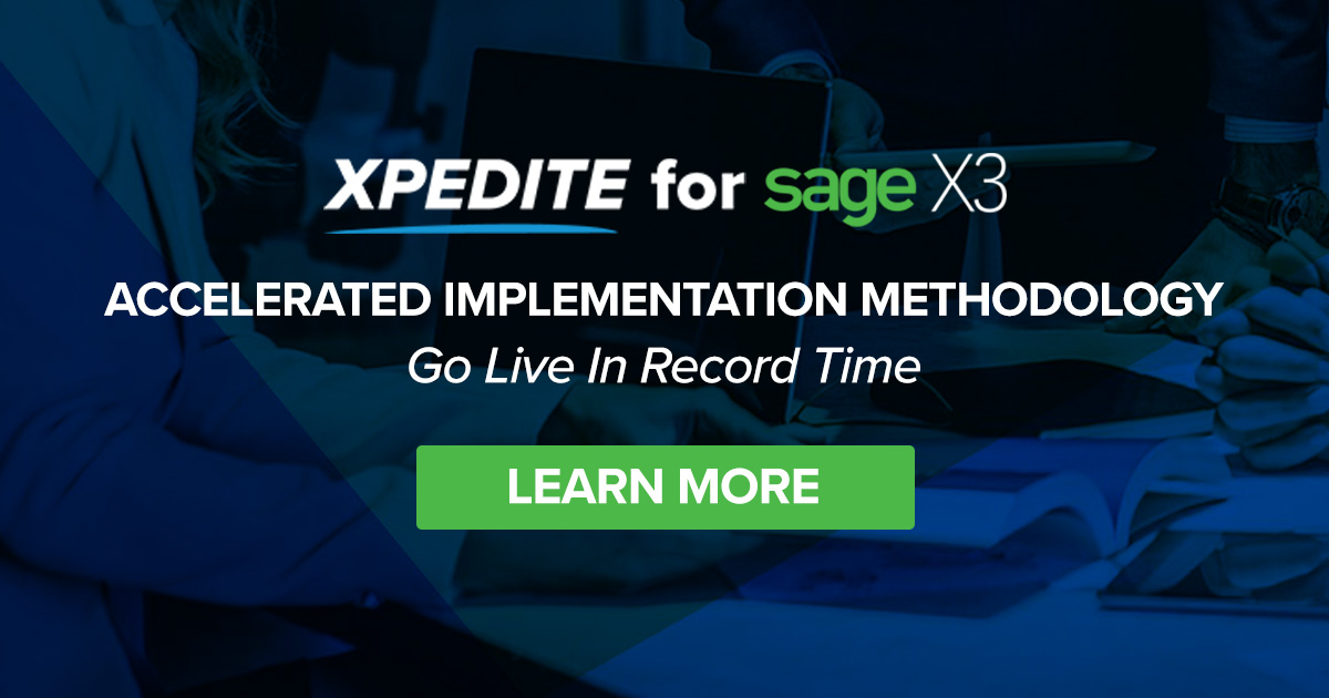 Xpedite for Sage X3 - Sage X3 Rapid Implementation Support