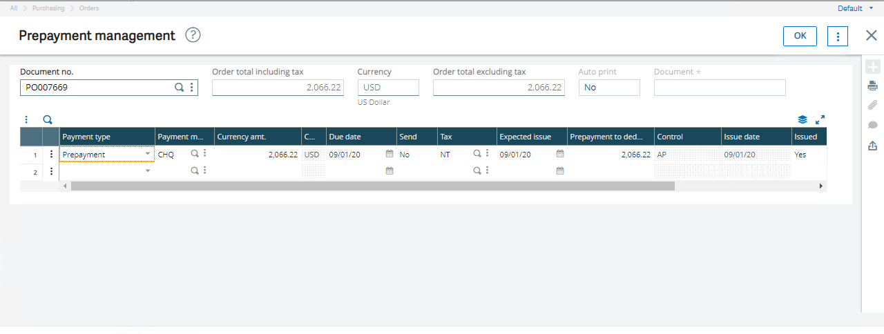 Sage X3 Tips: Recording a Prepayment Against a Purchase Order in Sage X3