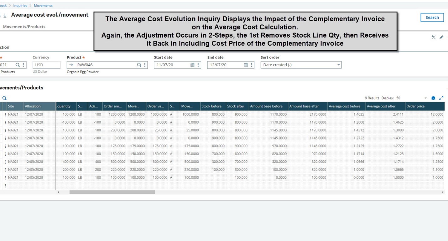 Sage X3 Tips: Average Unit Cost Valuation in Sage X3 ERP Software