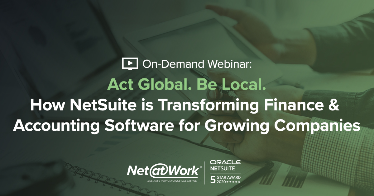 NetSuite for Accounting: How NetSuite is Transforming Finance ...