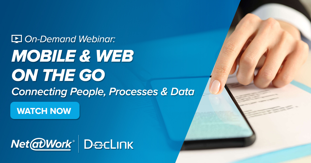 Mobile & Web on the Go: Connecting People, Processes and Data