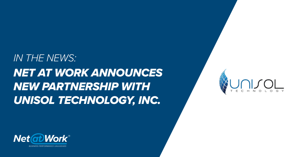 Net at Work Announces New Partnership with UniSol Technology, Inc.