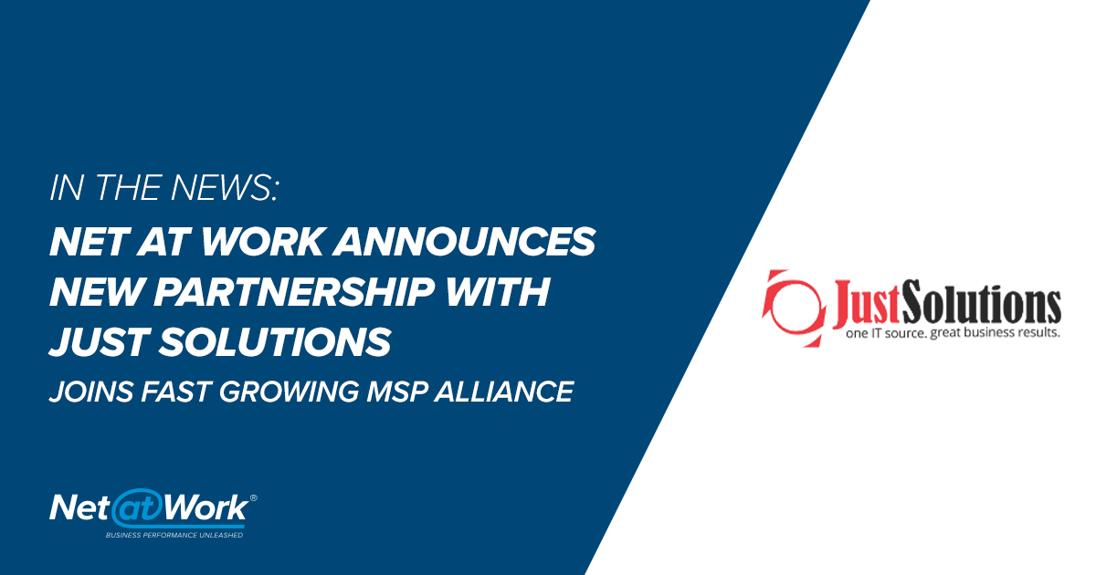 Net at Work Announces New Partnership with Just Solutions