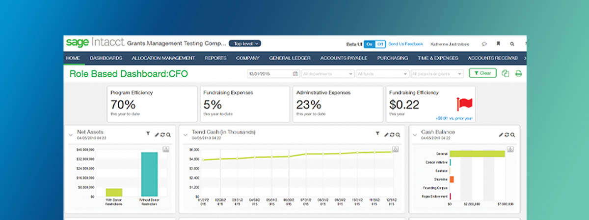 Sage Intacct for Nonprofit Organizations - Cloud-based Accounting Solution