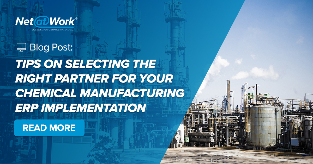 Chemical Manufacturing ERP - Tips on Selecting the Right Partner for Your ERP Implementation