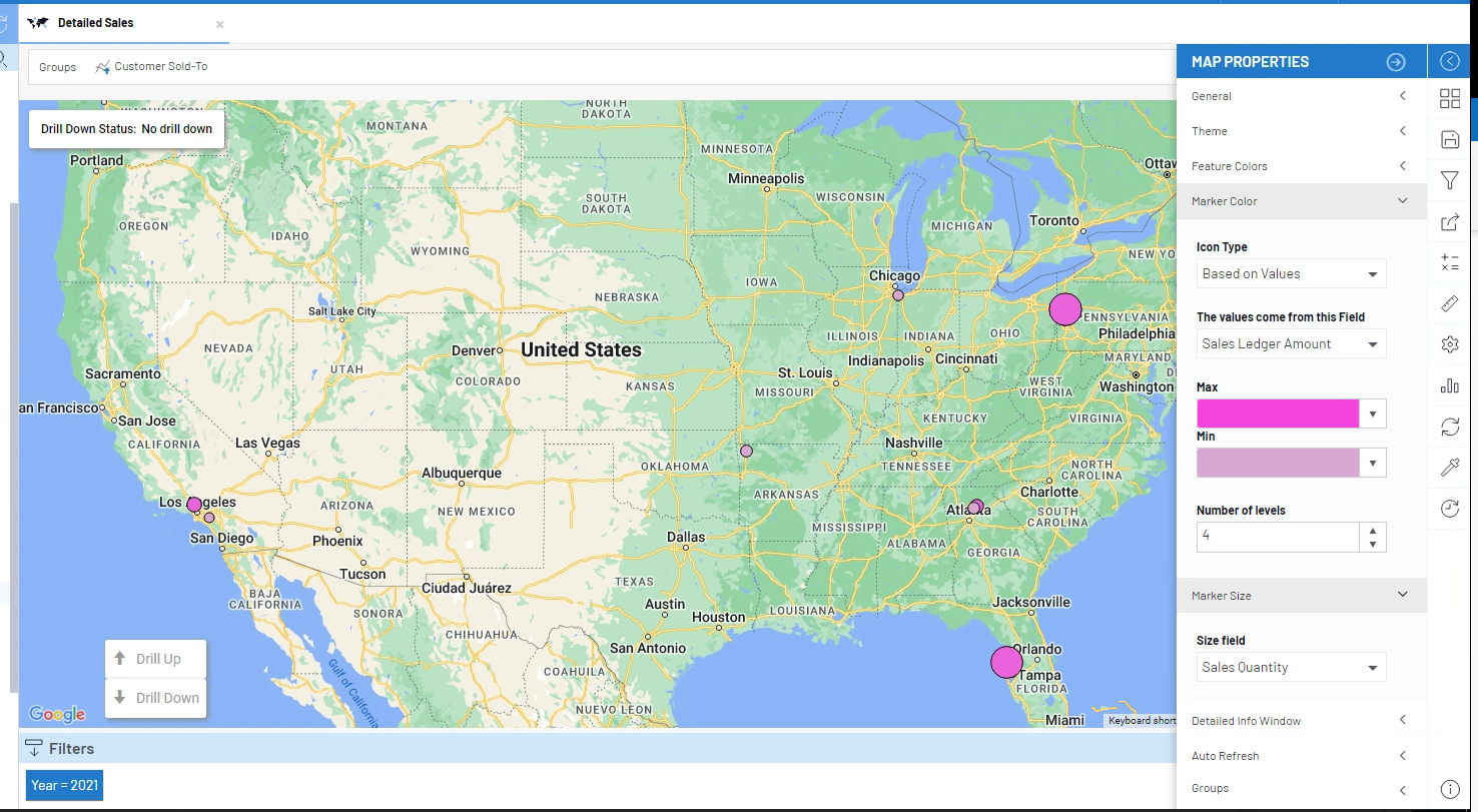 Sage X3 Tips: Using Maps to Visualize Data in Sage Enterprise Intelligence