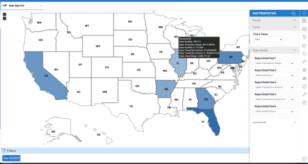 Sage X3 Tips: Using Maps to Visualize Data in Sage Enterprise Intelligence
