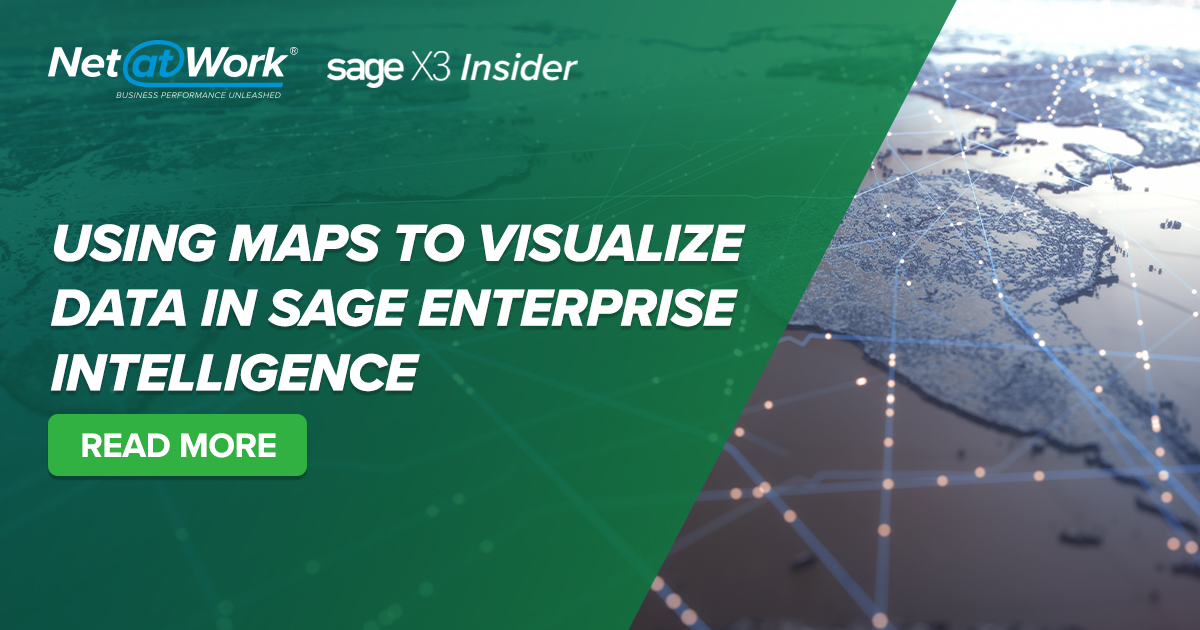 Sage X3 Tips: Using Maps to Visualize Data in Sage Enterprise Intelligence