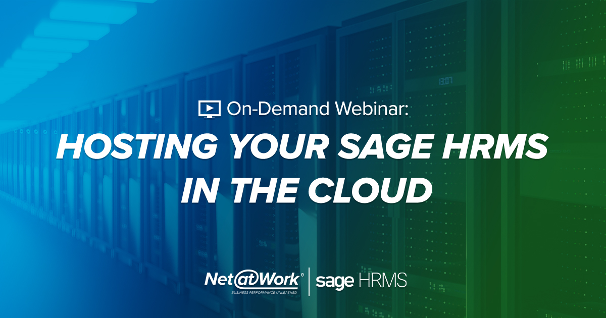 Hosting Your Sage HRMS in the Cloud - Sage HRMS Cloud