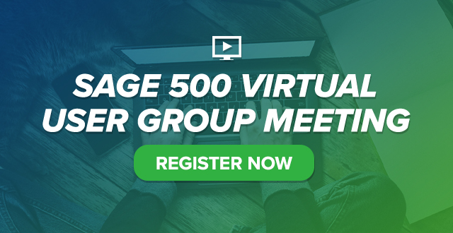 Sage 500 Virtual User Group Meeting