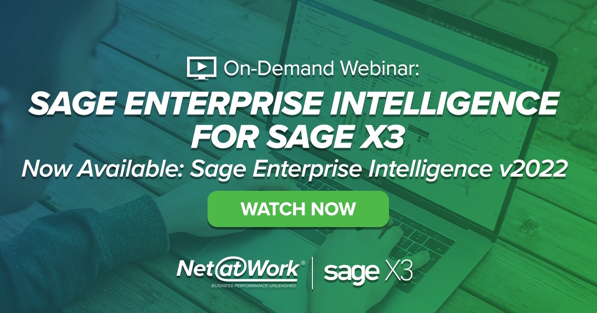 Sage Enterprise Intelligence (SEI) for Sage X3 - Next Gen ERP