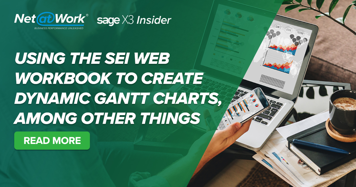 Using the SEI Web Workbook to Create Dynamic Gantt Charts, Among Other Things
