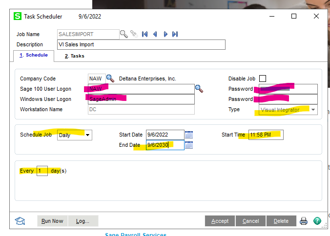 Sage 100 Tips - Sage 100 Schedule a Visual Integrator Sage 100 Tips - Sage 100 Schedule a Visual Integrator