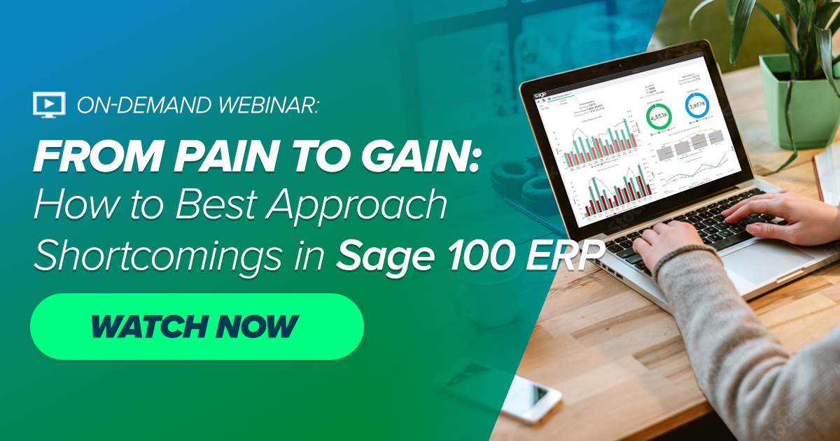 Sage 100 Migration: How to Best Approach Shortcomings in Sage 100 ERP