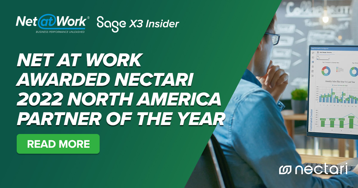 Net at Work Awarded Sage Enterprise Intelligence 2022 North America ...