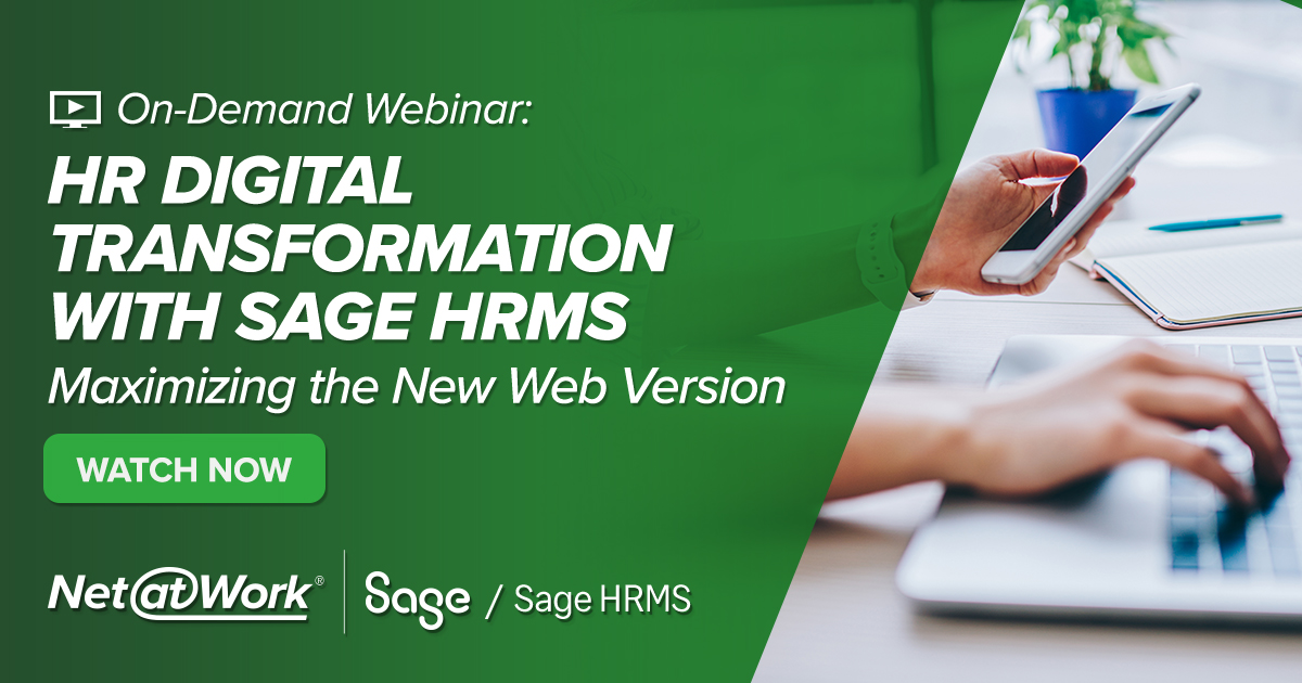 Sage HRMS Tips: Maximizing the Web Version of Sage HRMS