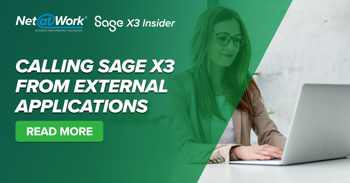 Sage X3 Tips: Calling Sage X3 from External Applications