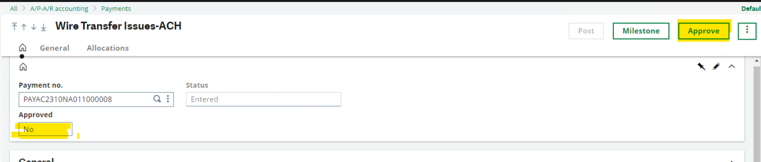 Sage X3 Tips: Sage X3 Payment Approvals