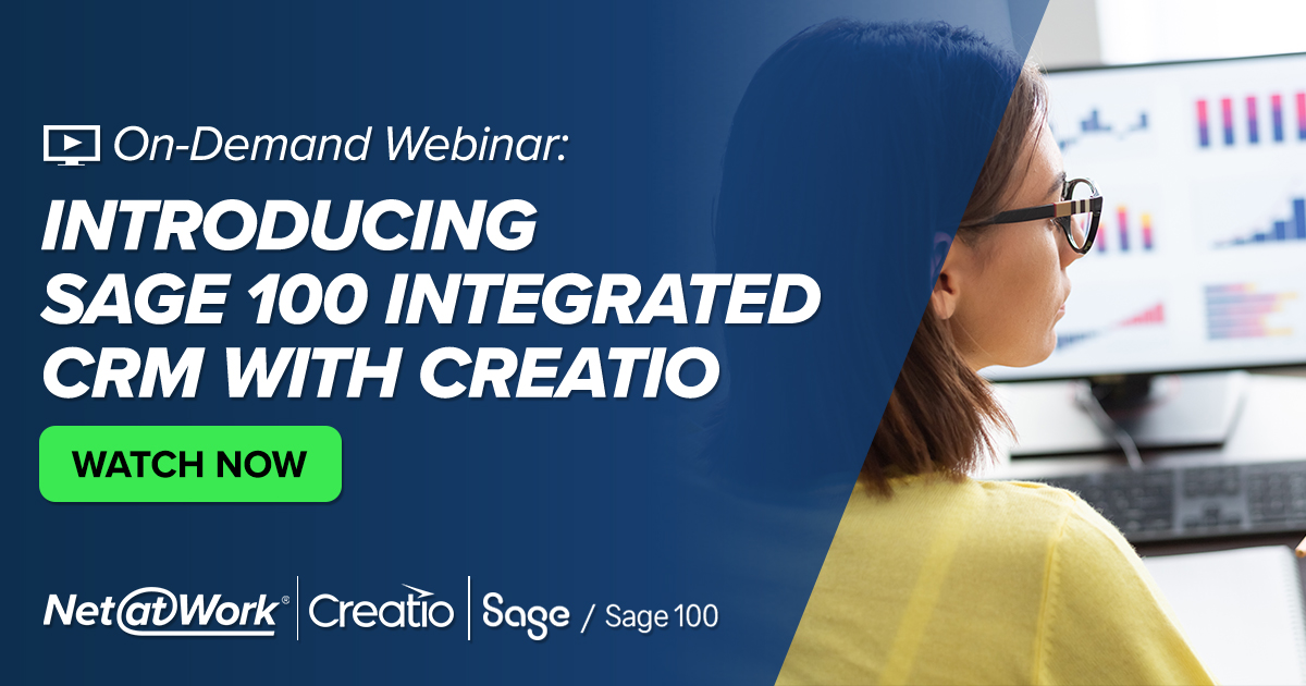 Sage 100 ERP Integration with Creatio CRM