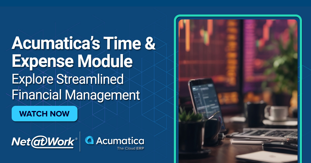 Acumatica Tips: Acumatica’s Time & Expense Module