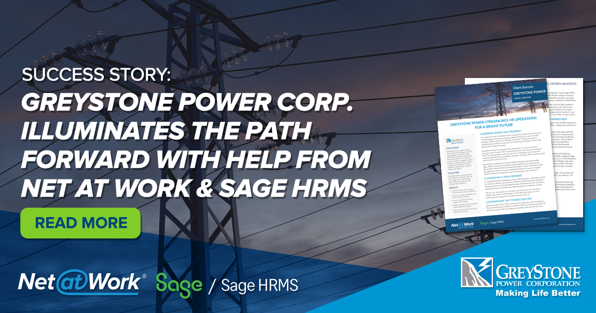 Sage HRMS Hosting Project Spotlight: GreyStone Power - Net at Work and ...