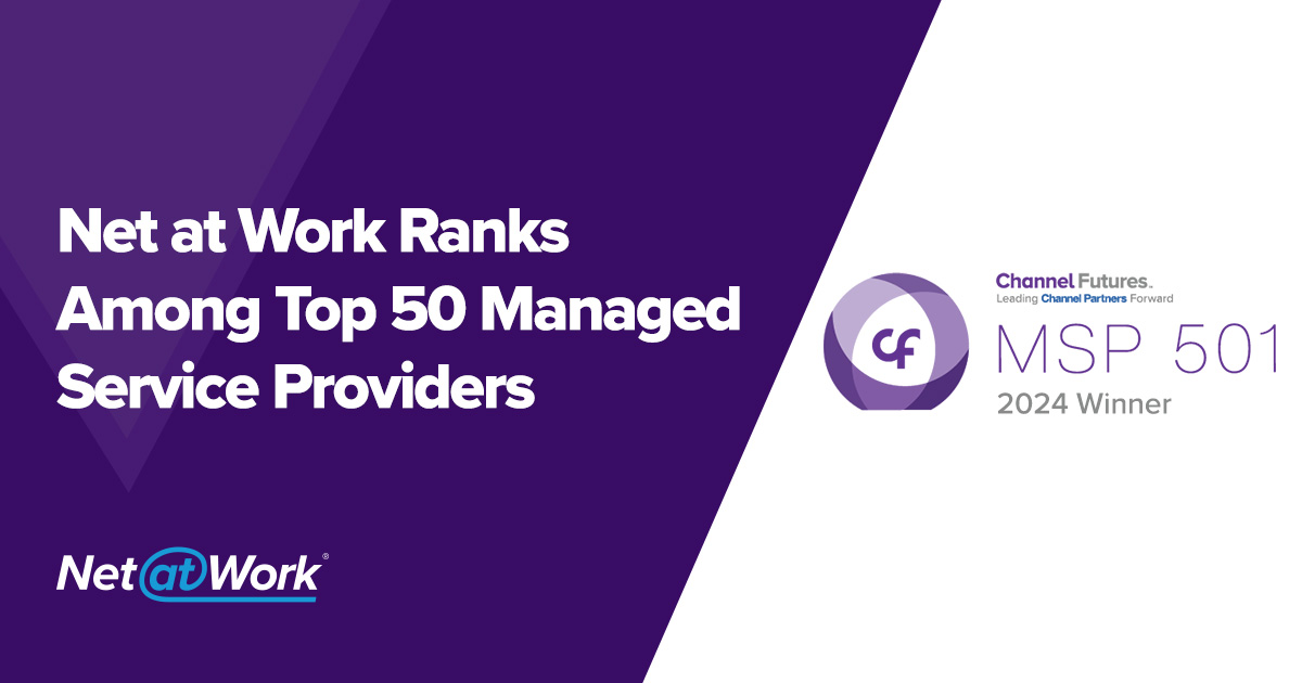 Net at Work Ranks Among Top Managed Service Providers