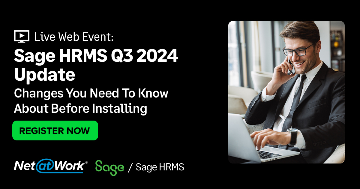 Sage HRMS Q3 2024 Update - Changes You Need To Know About Before Installing