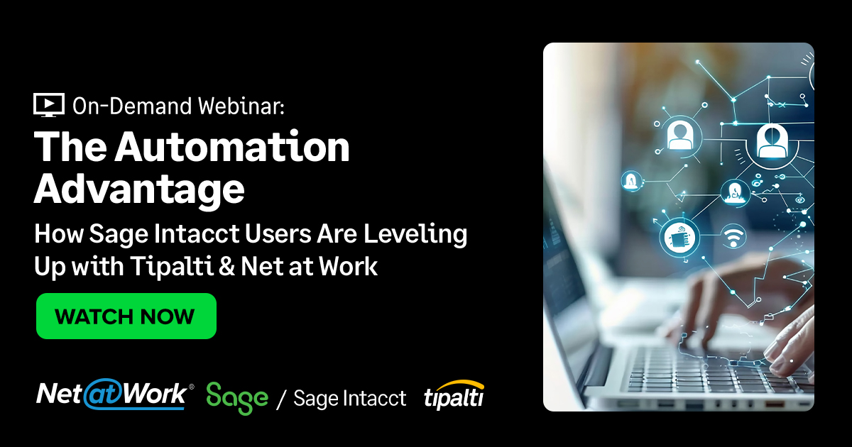 Sage Intacct + Tipalti - Automating Account Payables (AP) Workflow