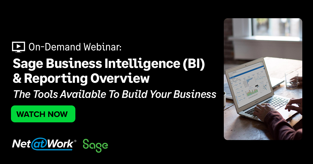Sage Business Intelligence (BI) & Reporting Overview