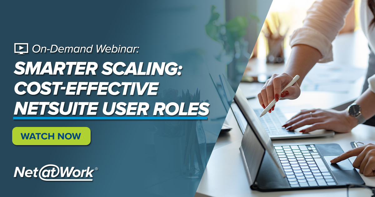 NetSuite ERP Update - Cost Effective NetSuite User Roles