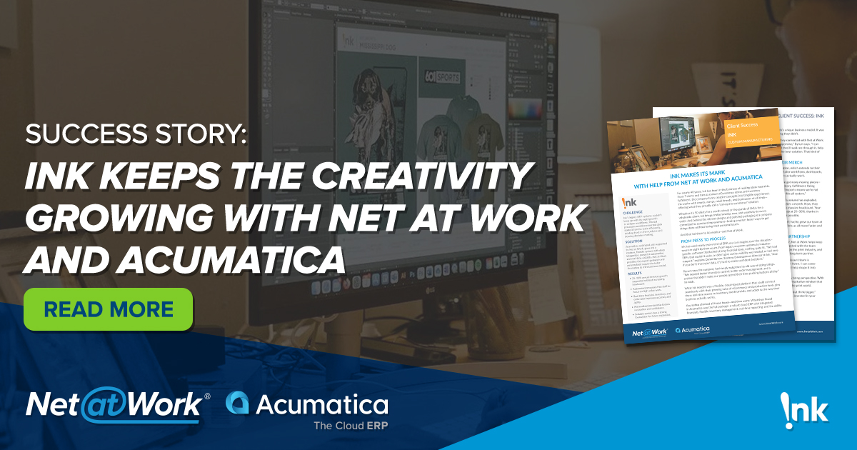 Acumatica Cloud ERP for Manufacturing - INK Case Study