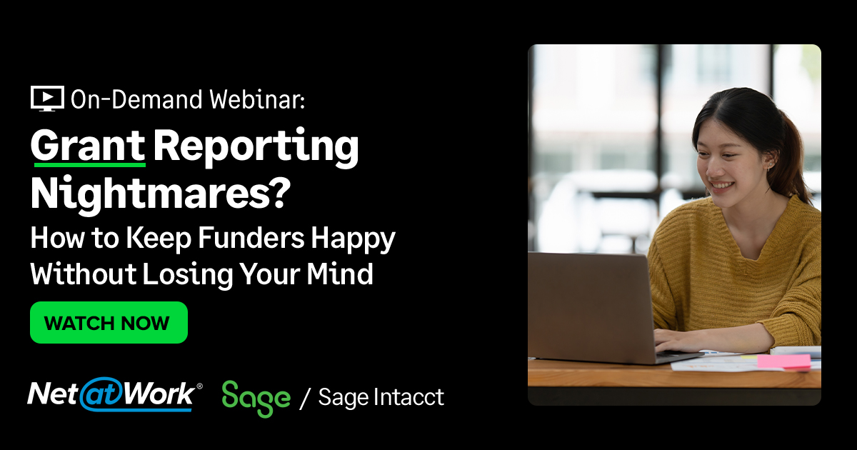 Sage Intacct - Grant Tracking and Reporting Tools