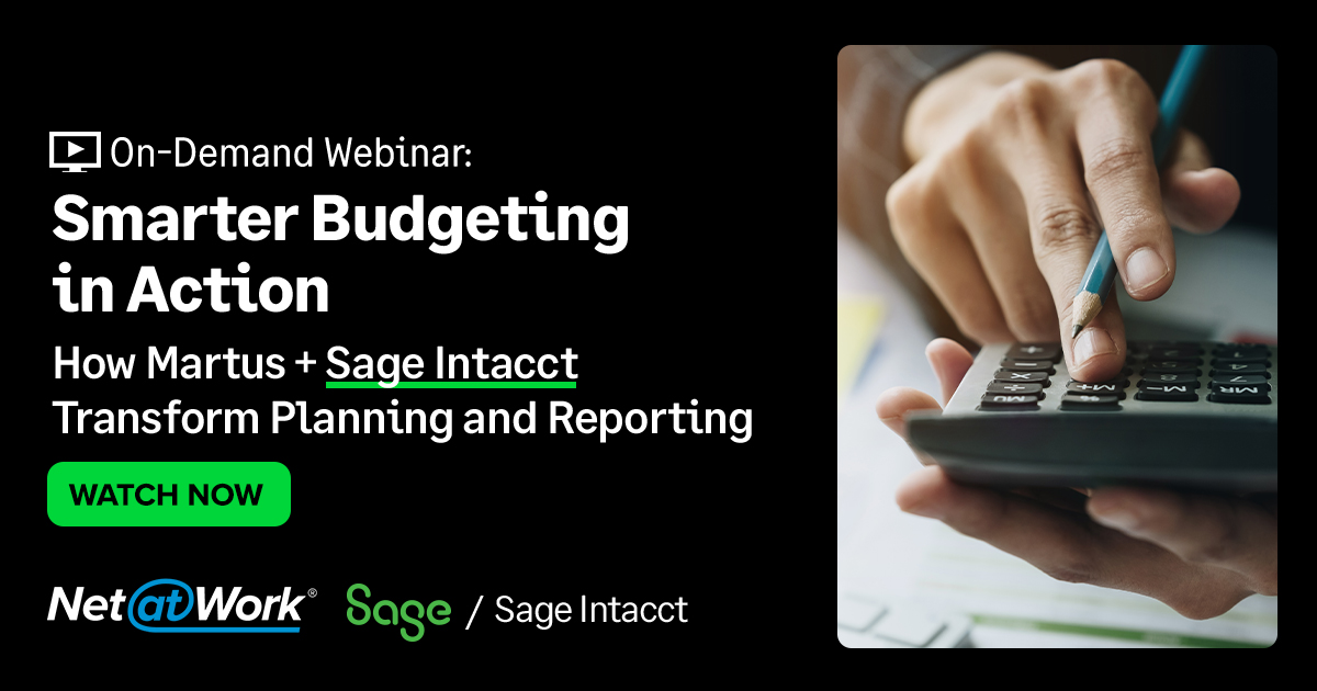 Martus Budgeting and Planning with Sage Intacct ERP