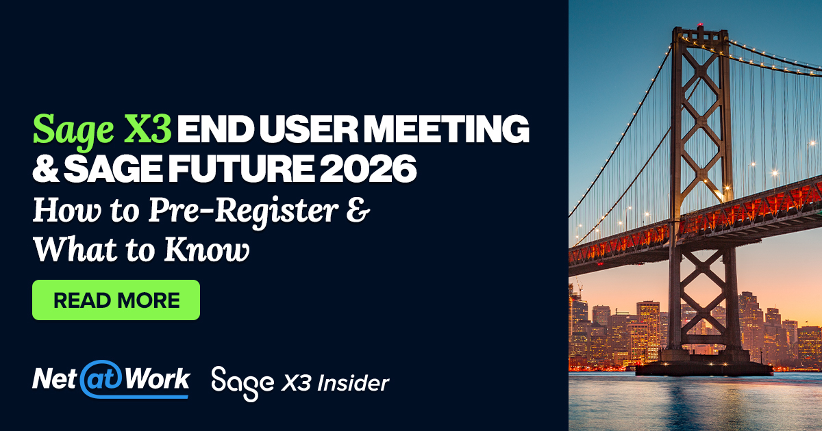 Sage X3 End User Meeting and Sage Future 2026: How to Pre-Register and ...