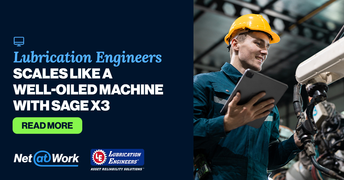Sage X3 Case Study: Lubrication Engineers Scales with Net at Work